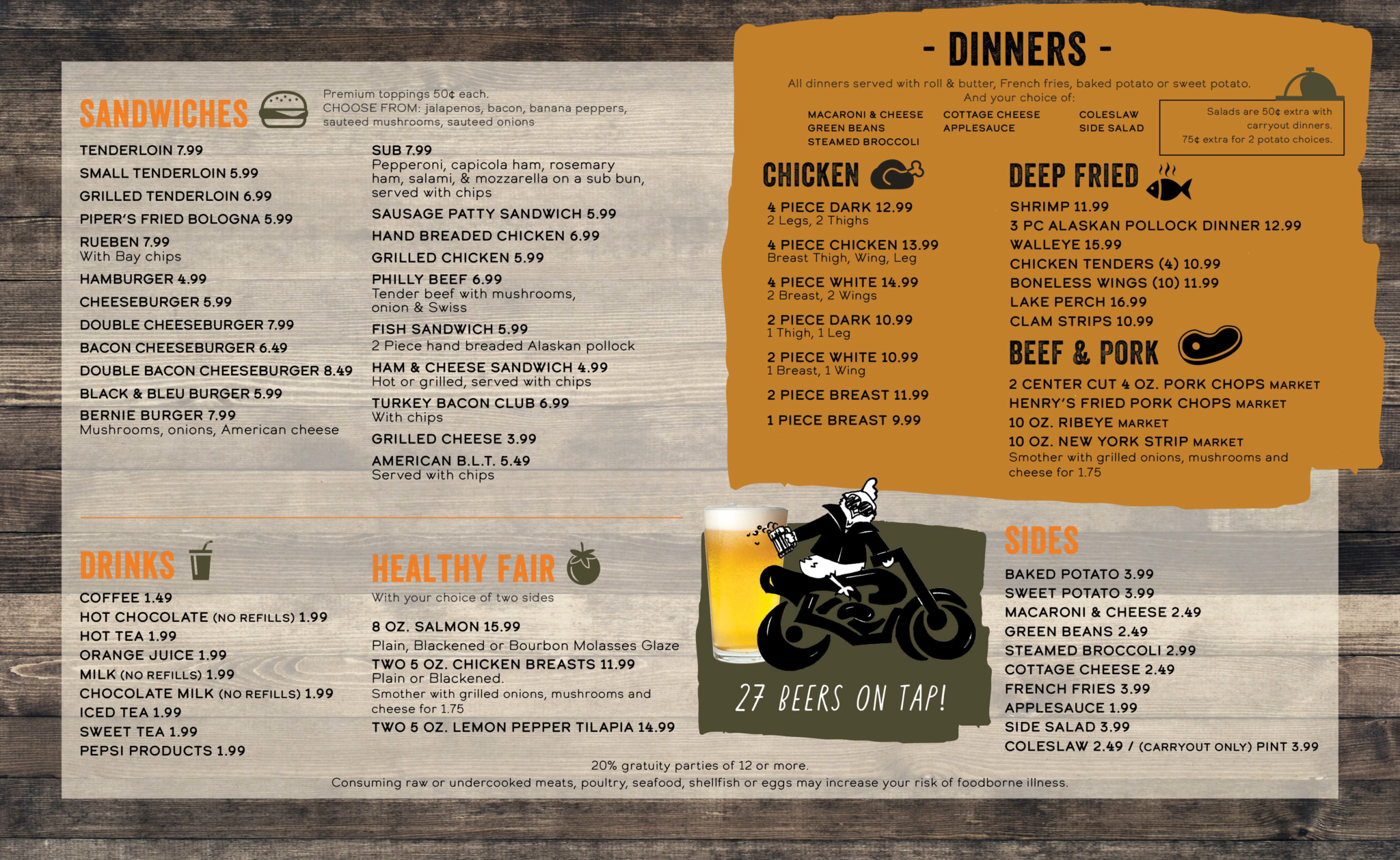 Menu – The Inn Between Tavern